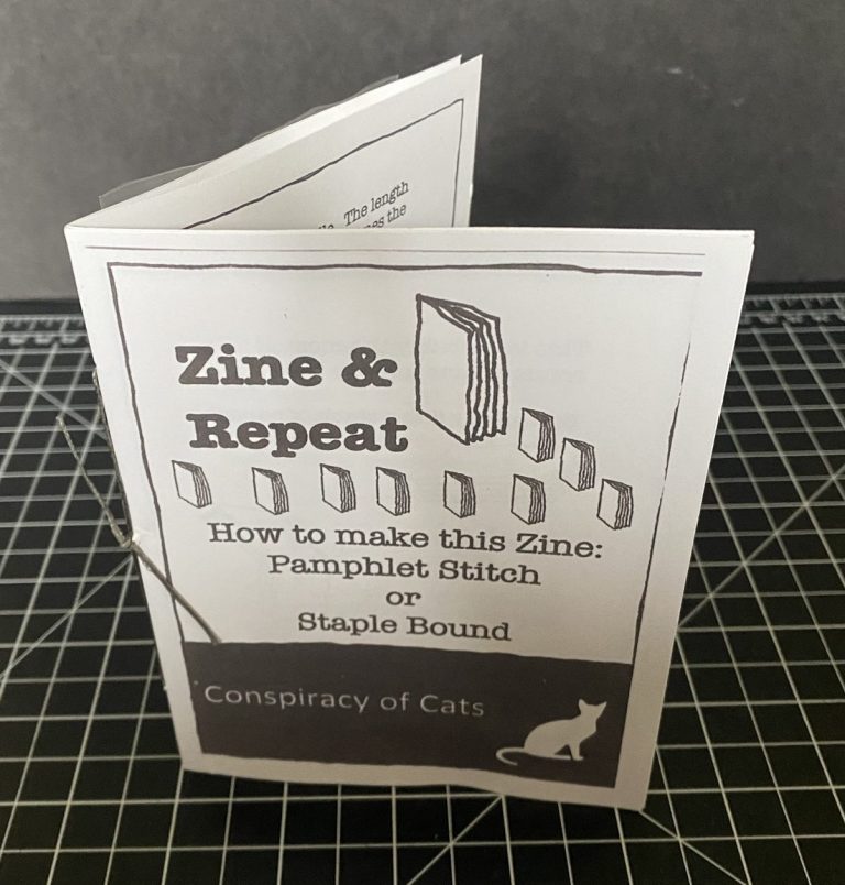 Zine & Repeat, How To Make This Zine: Pamphlet Stitch or Staple Bound ...